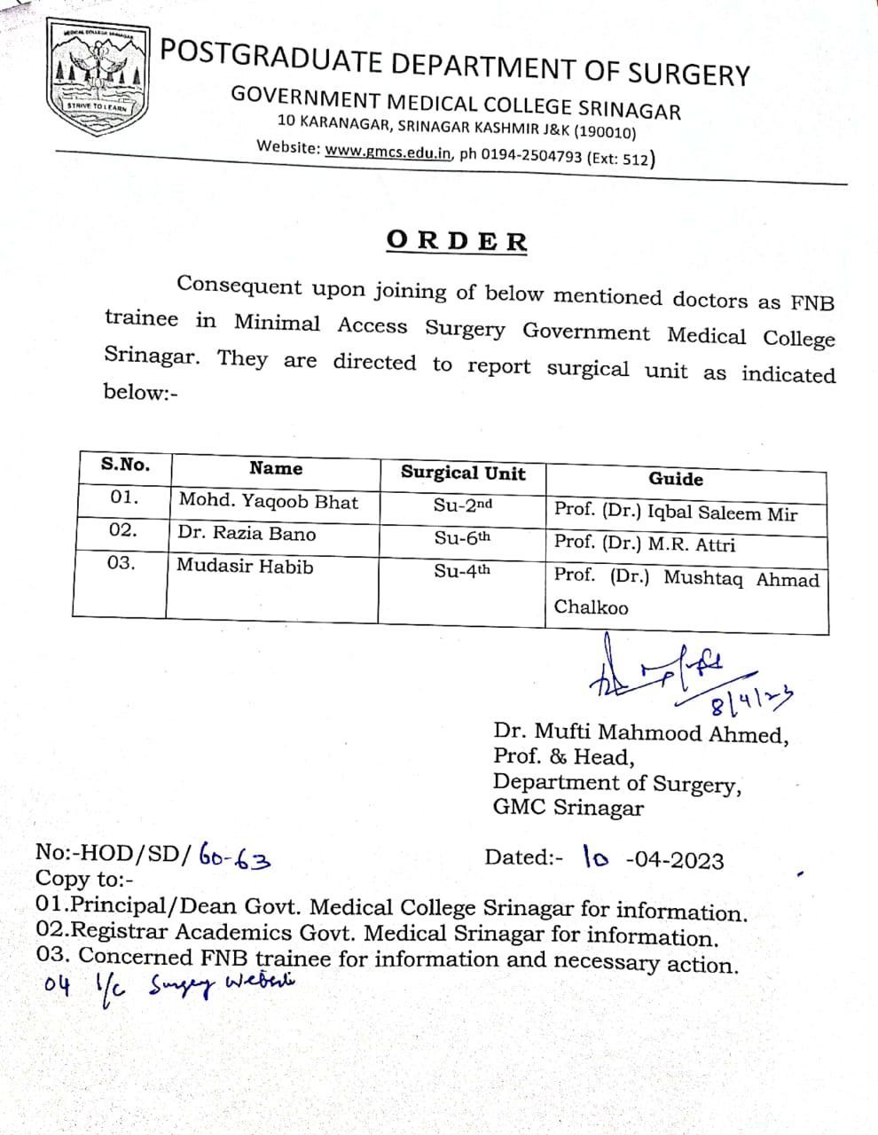 Department of General Surgery