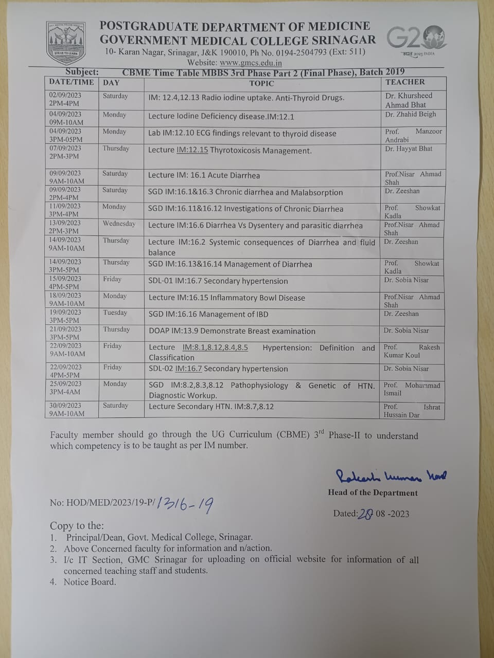 Department of General Medicine